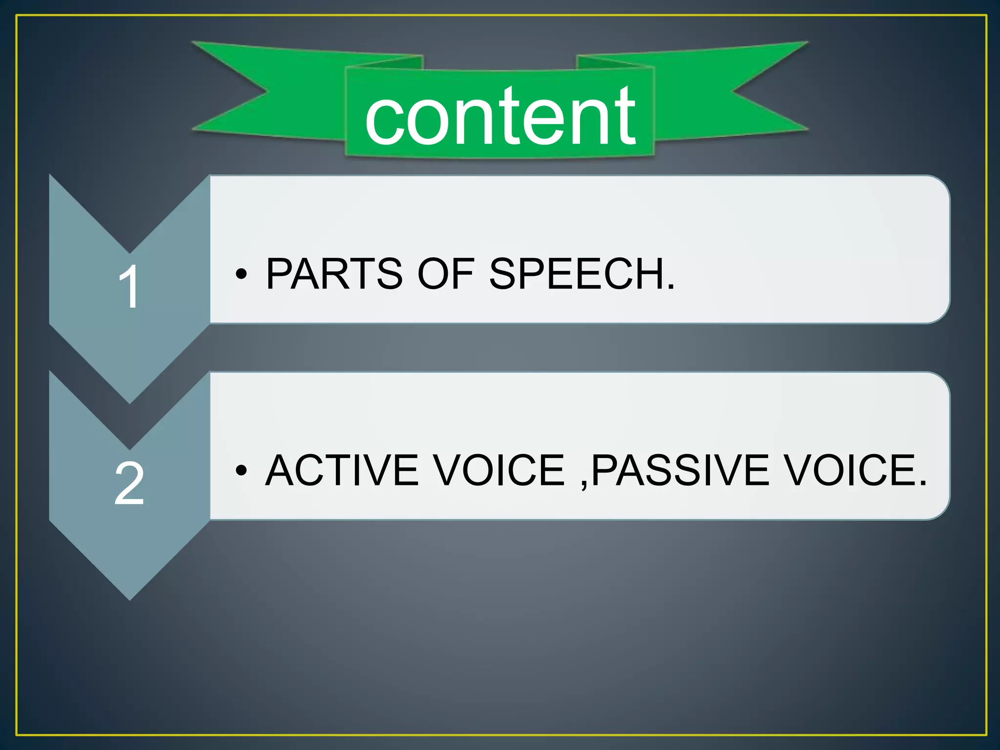 Parts of speech | PPT