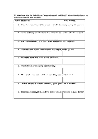 Parts of speech 2 | DOCX