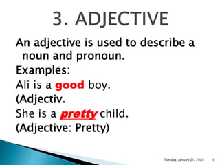 Parts of speech. presentation pptx 2 | PPTX