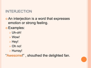 Parts of speech | PPTX
