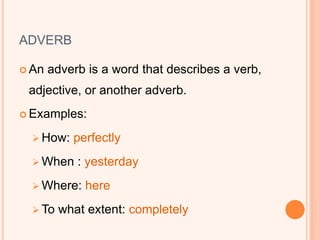 Parts of speech | PPTX
