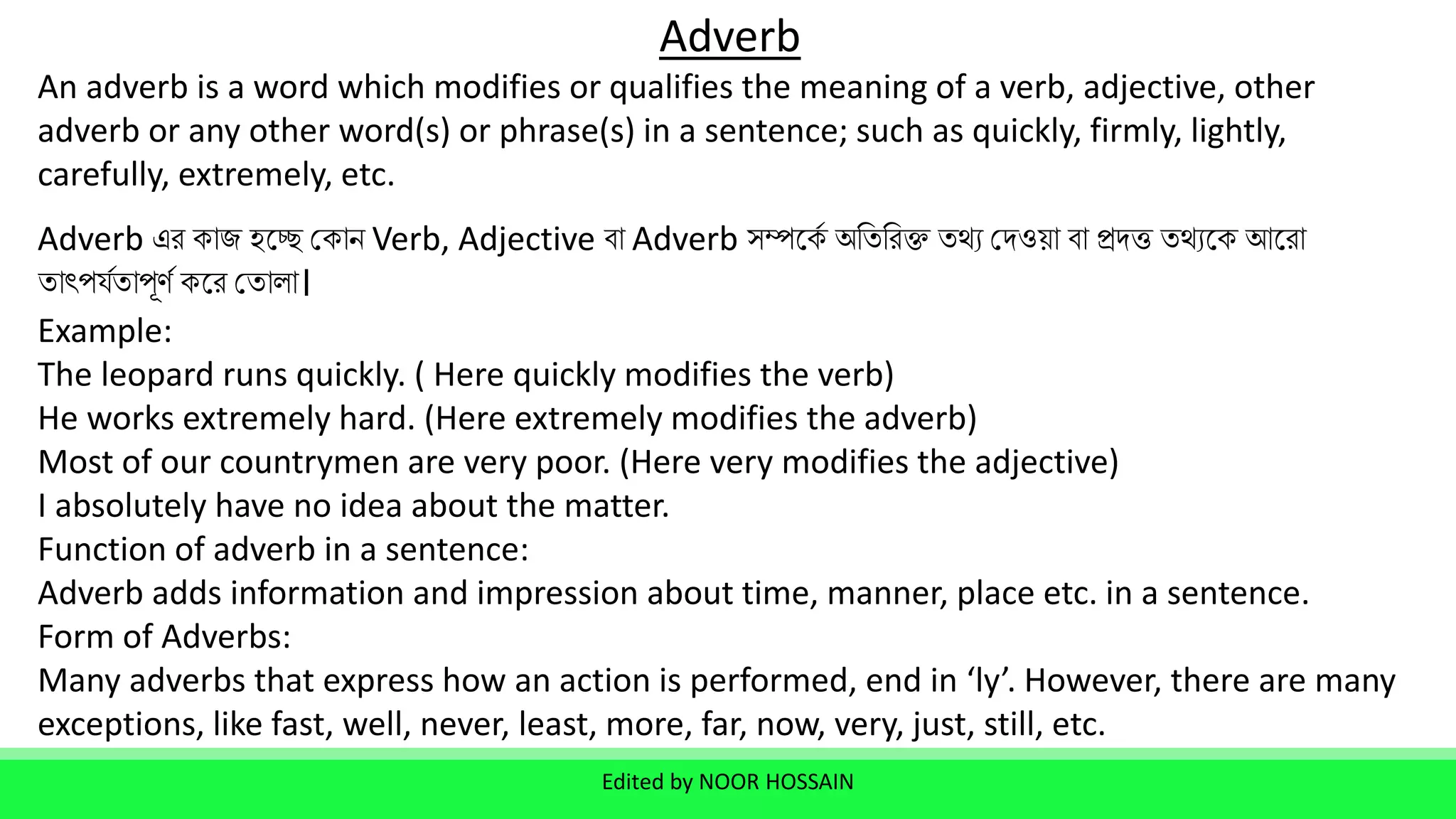 Parts of speech | PPT