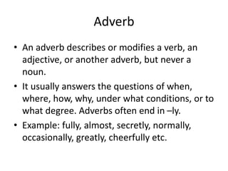 Parts of Speech in English Language By dr | PPTX