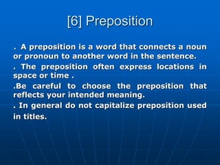 Parts of Speech - English Course - Level0 | PPT