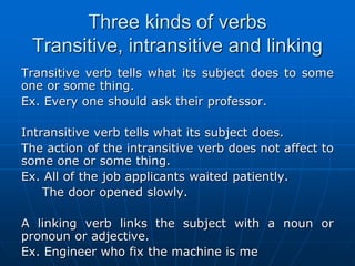 Parts of Speech - English Course - Level0 | PPT