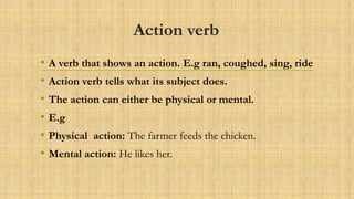 Parts of speech and their examples and types | PPT | Free Download