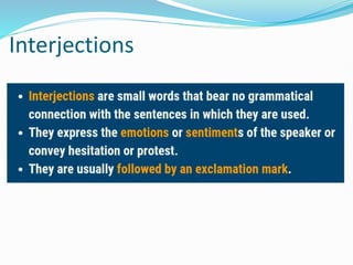 Parts of Speech English sentence structure .pptx