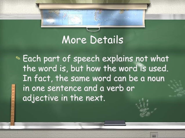 Parts of Speech.ppt it's kinds with some examples. | PPT
