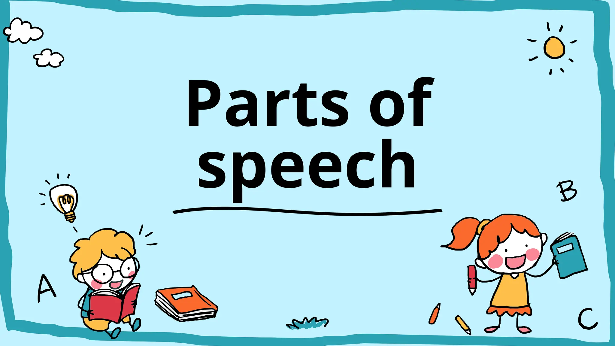 PARTS OF SPEECH: Definition, types, examples and application. | PPTX
