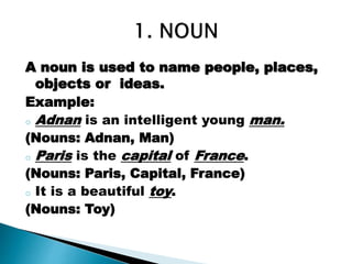 Parts of speech main-. presentation pptx | PPTX