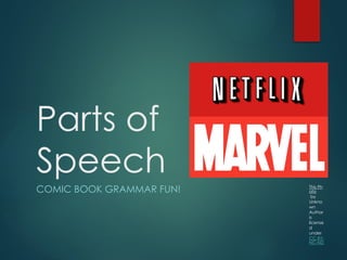 Parts of Speech -PPT grade 4 & 5 -for teachers | PPTX