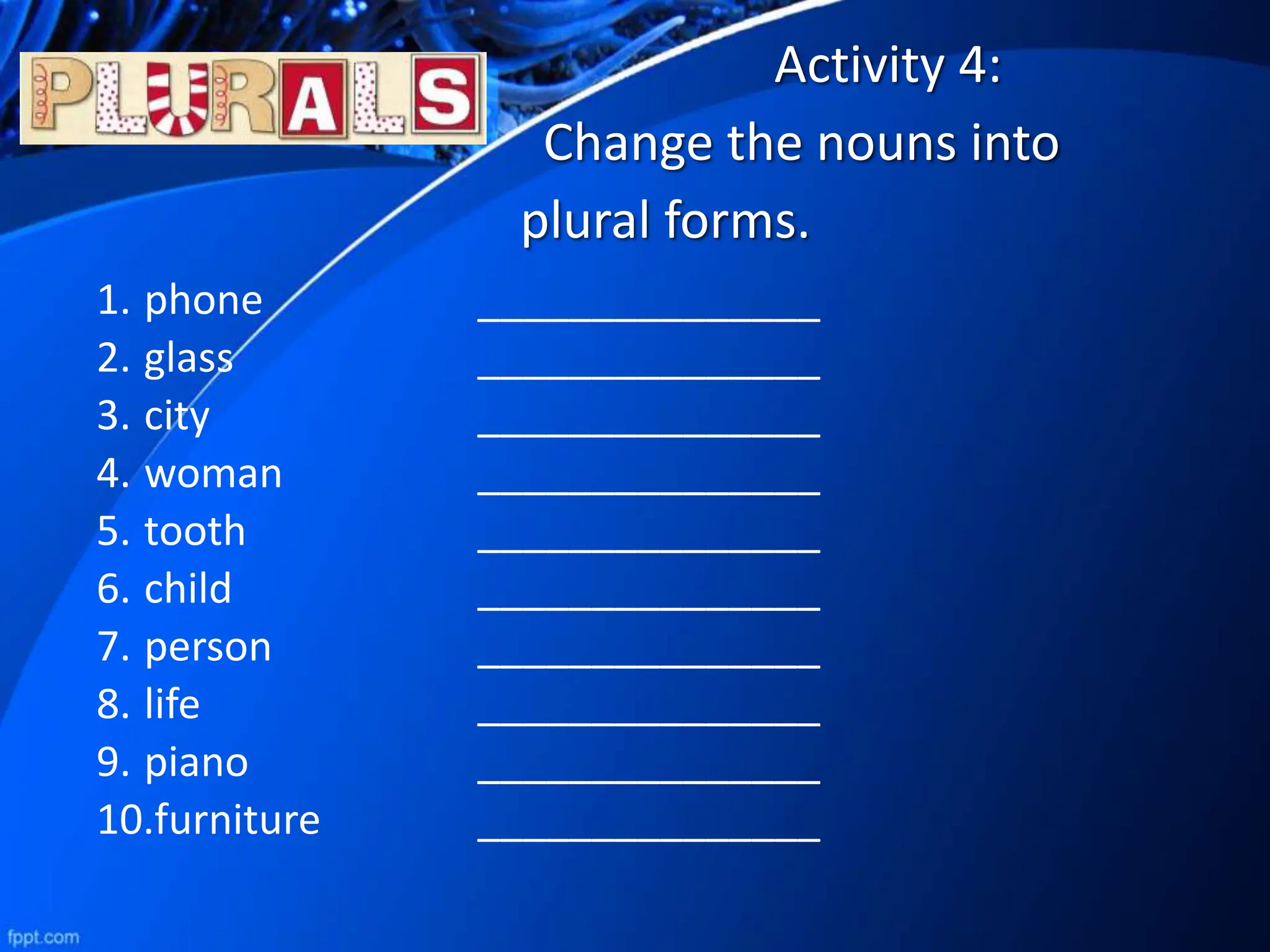 Parts of speech, Grammar with examples and exercises | PPTX