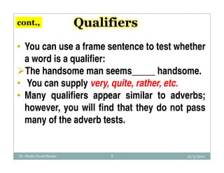 Parts of Speech - Structure Classes, Dr. Shadia Yousef Banjar .pptx