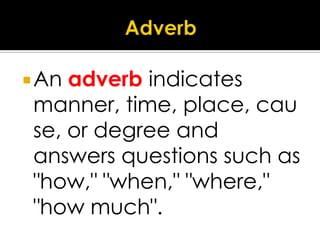 Parts of Speech | PPTX