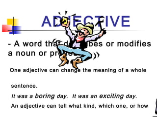 Parts of speech 2 (language arts) | PPT