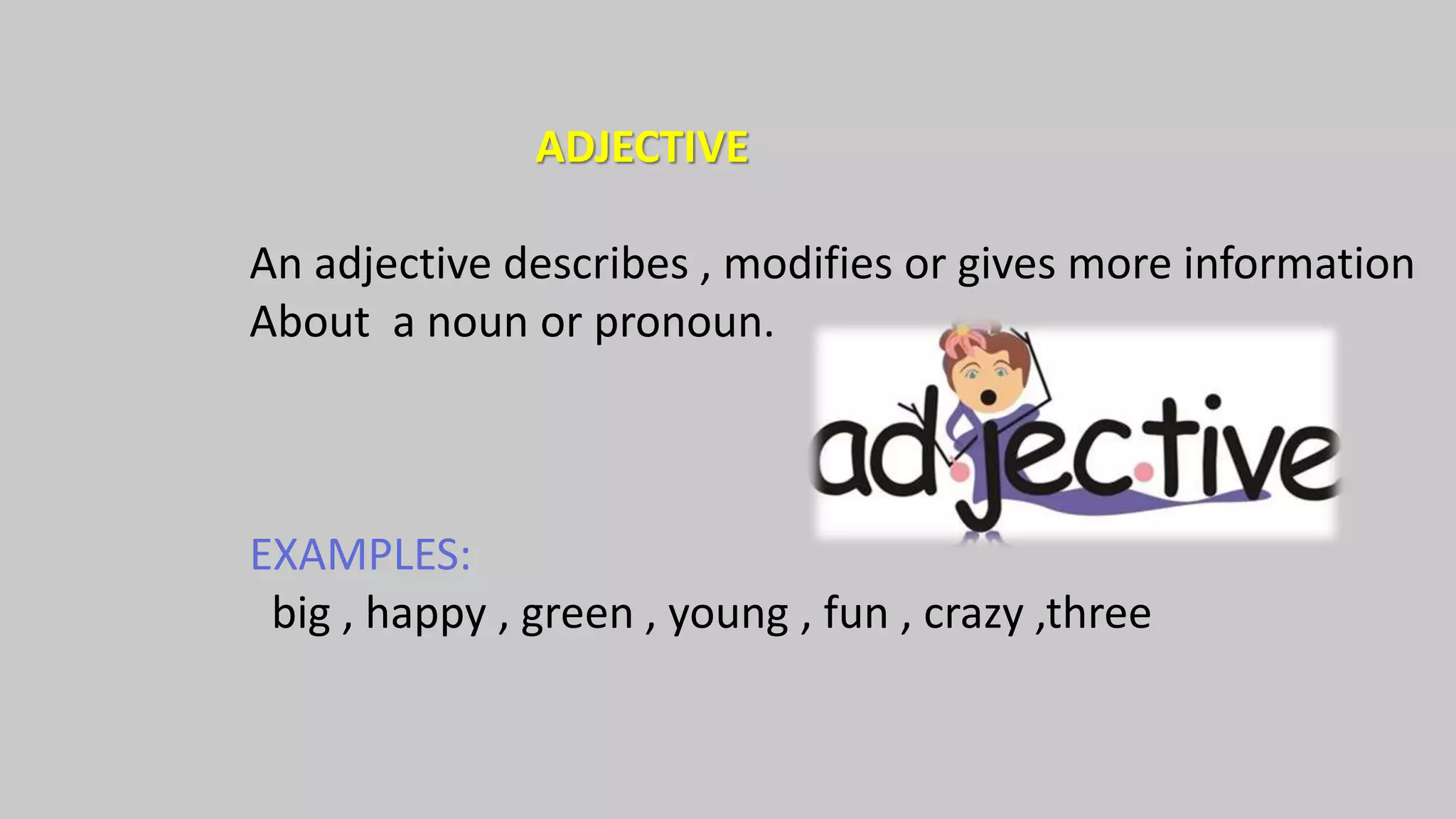 Parts of speech in English | PPT