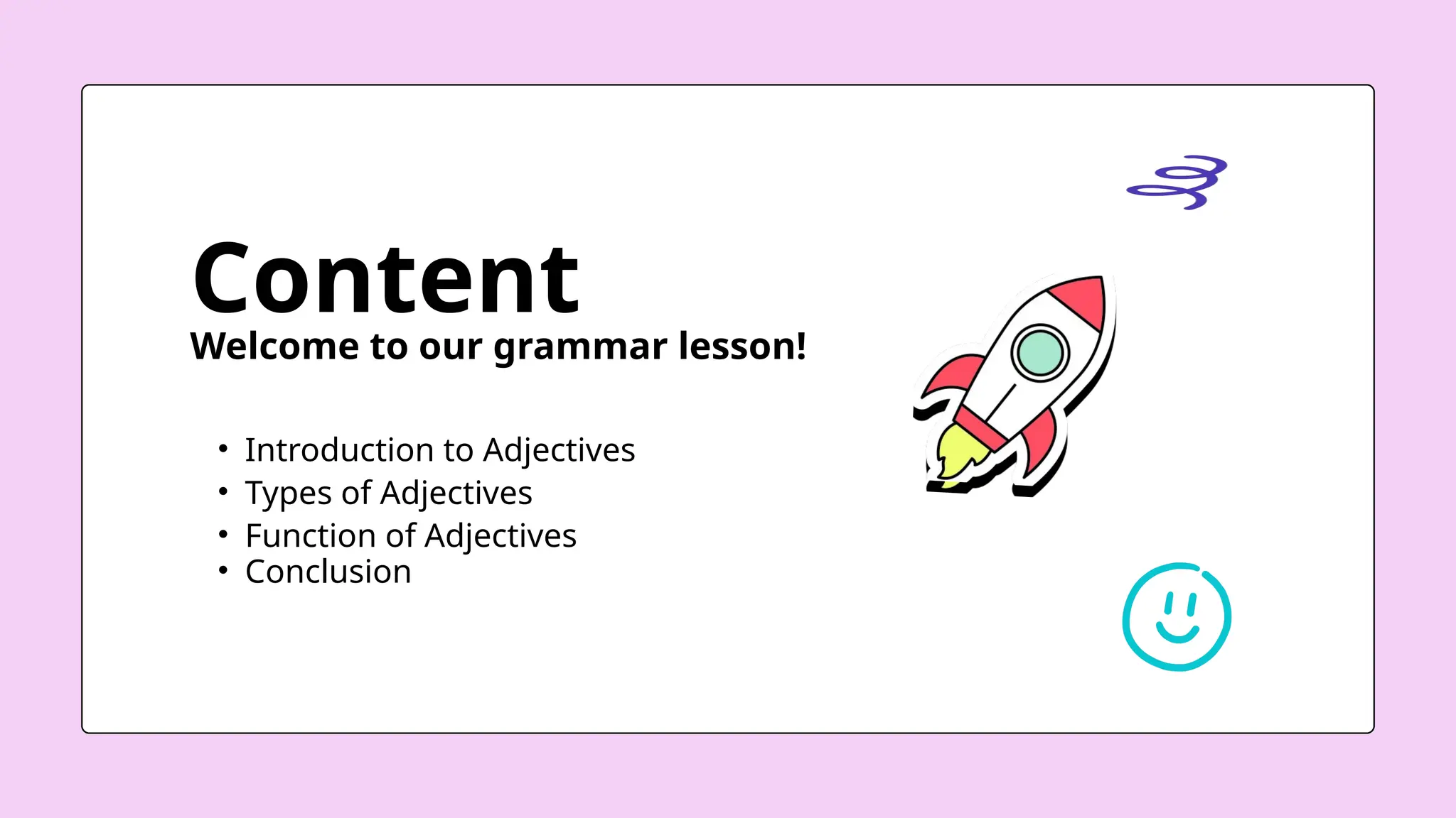 Parts of Speech Adjectives Presentation Colorful in Cute Style.pptx