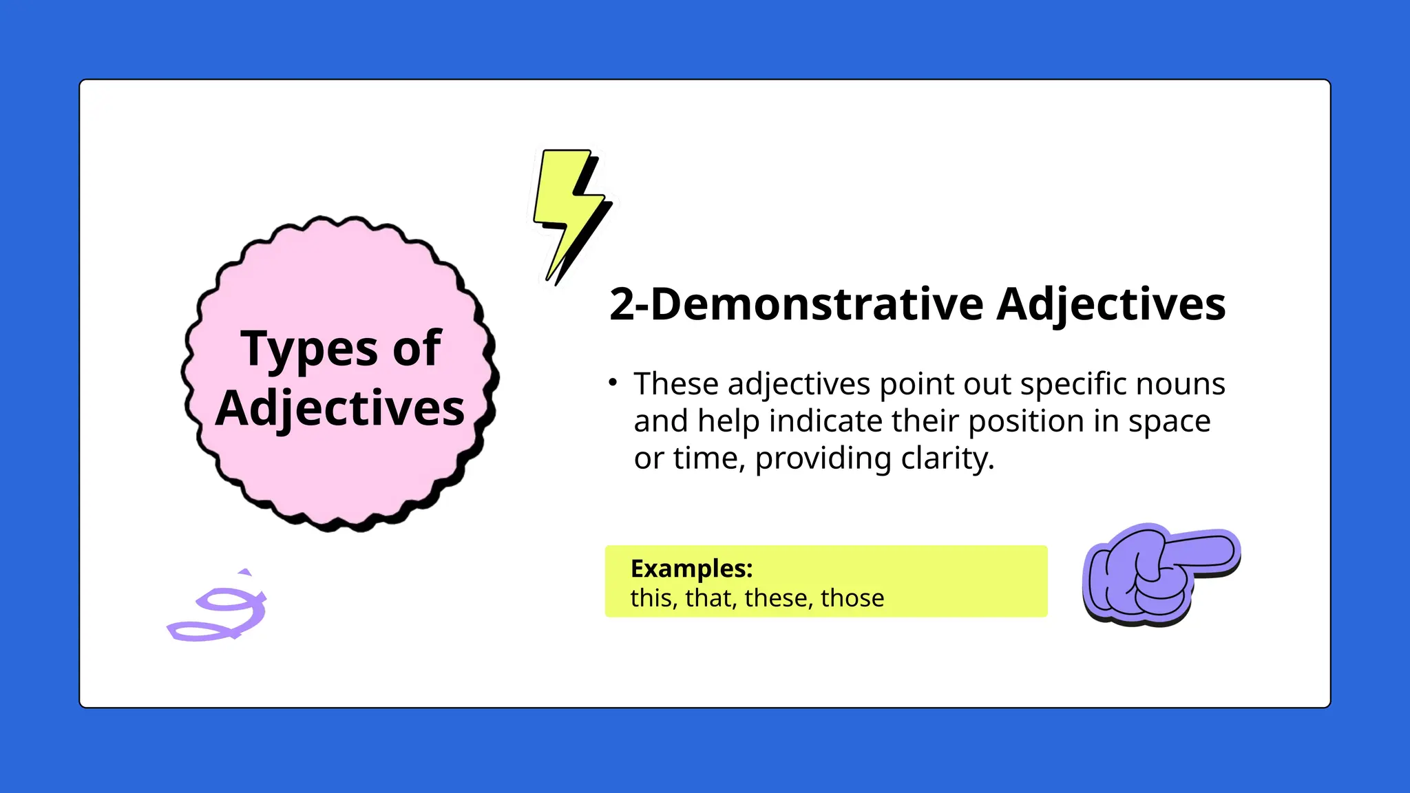 Parts of Speech Adjectives Presentation Colorful in Cute Style.pptx
