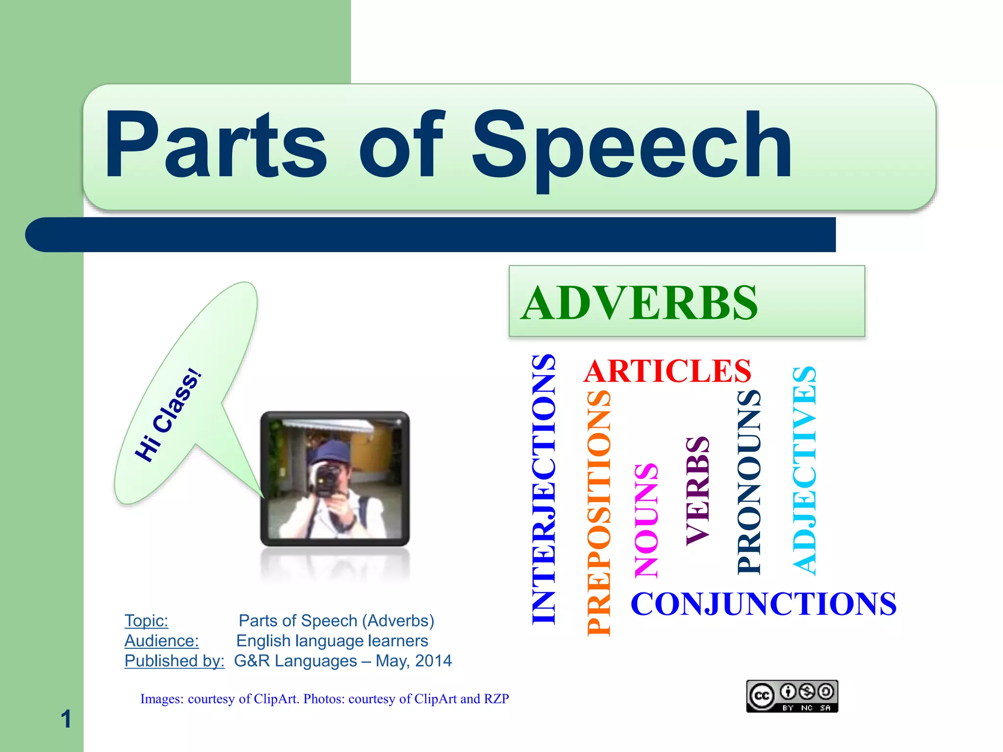 Parts of Speech (Adverbs) | PPT