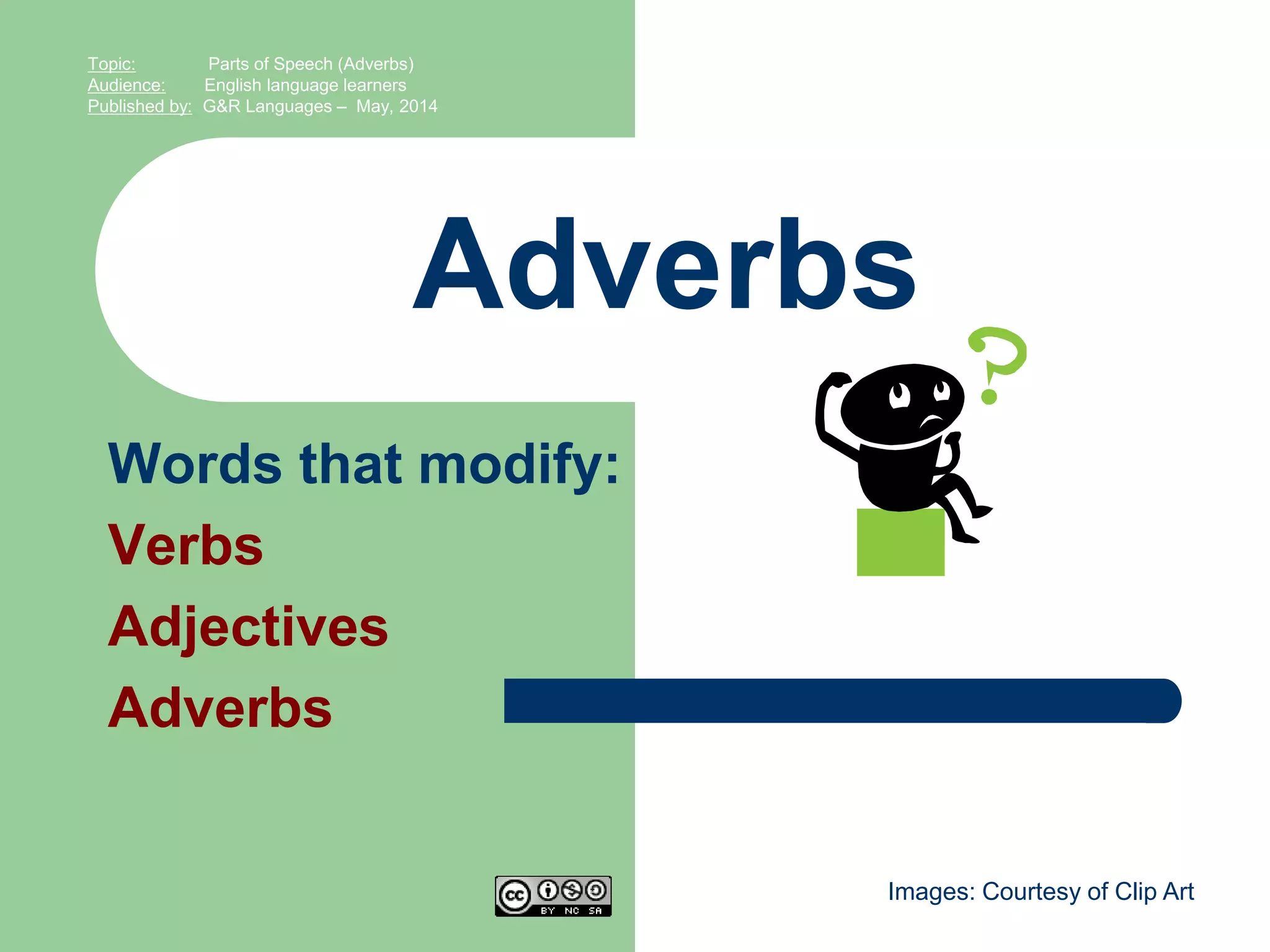 Parts of Speech (Adverbs) | PPT