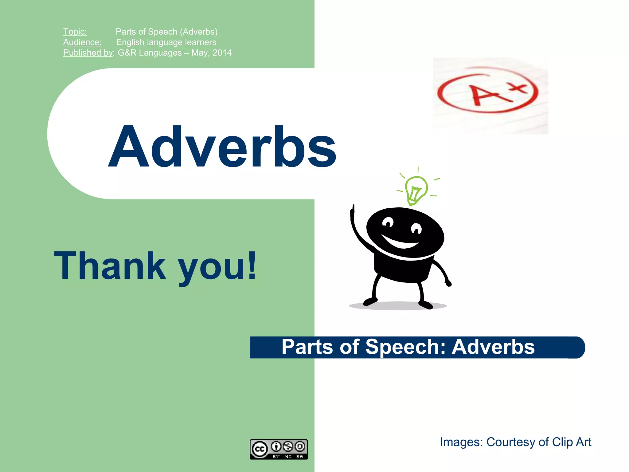 Parts of Speech (Adverbs) | PPT