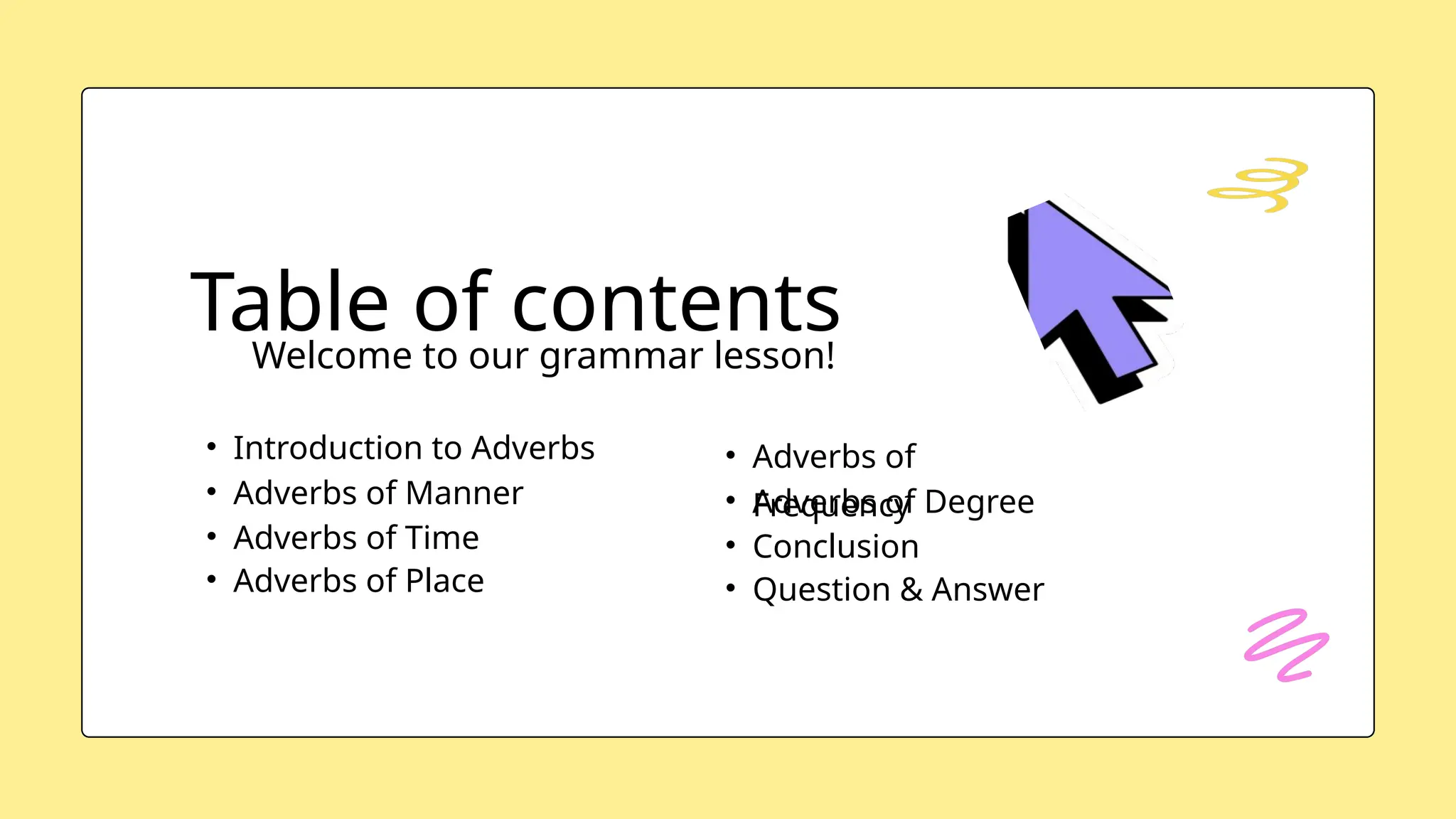 Parts of Speech Adverbs Presentation Colorful in Cute Style.pptx