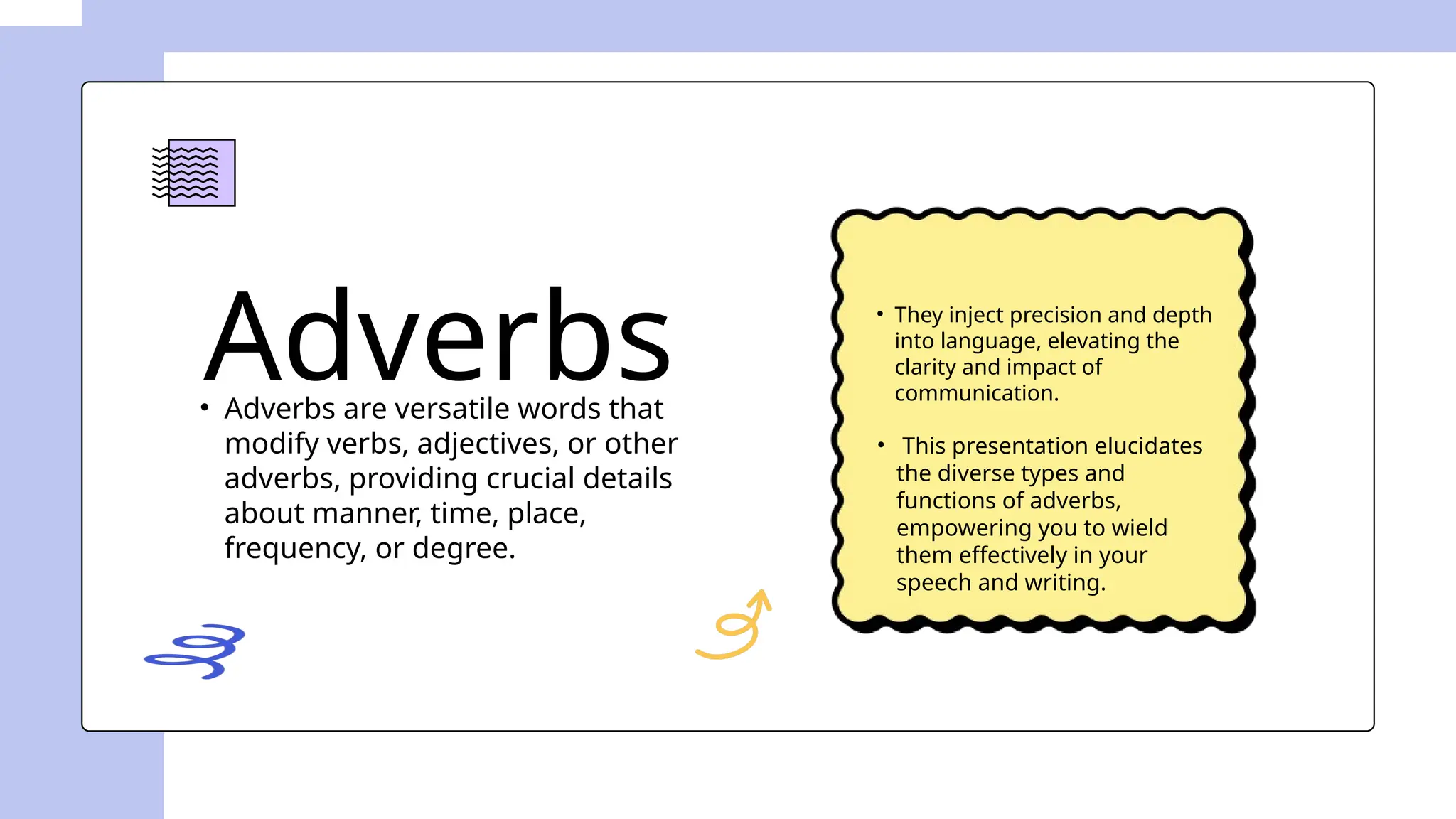 Parts of Speech Adverbs Presentation Colorful in Cute Style.pptx