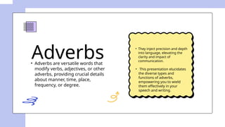 Parts of Speech Adverbs Presentation Colorful in Cute Style.pptx