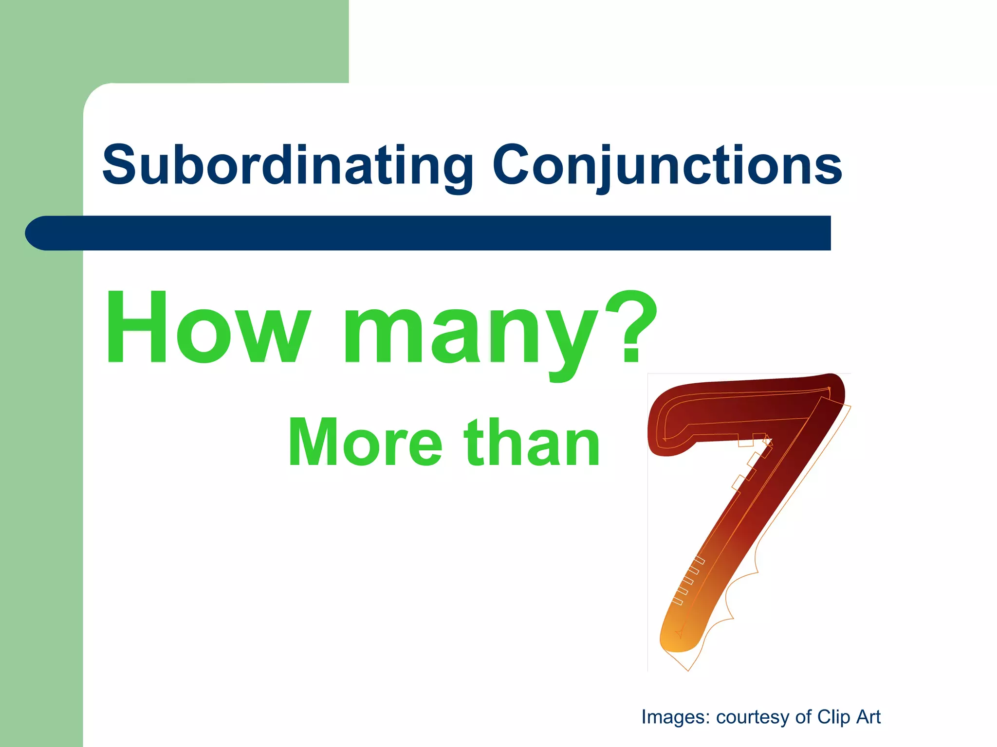 English Grammar: Parts of speech (conjunctions) | PPT