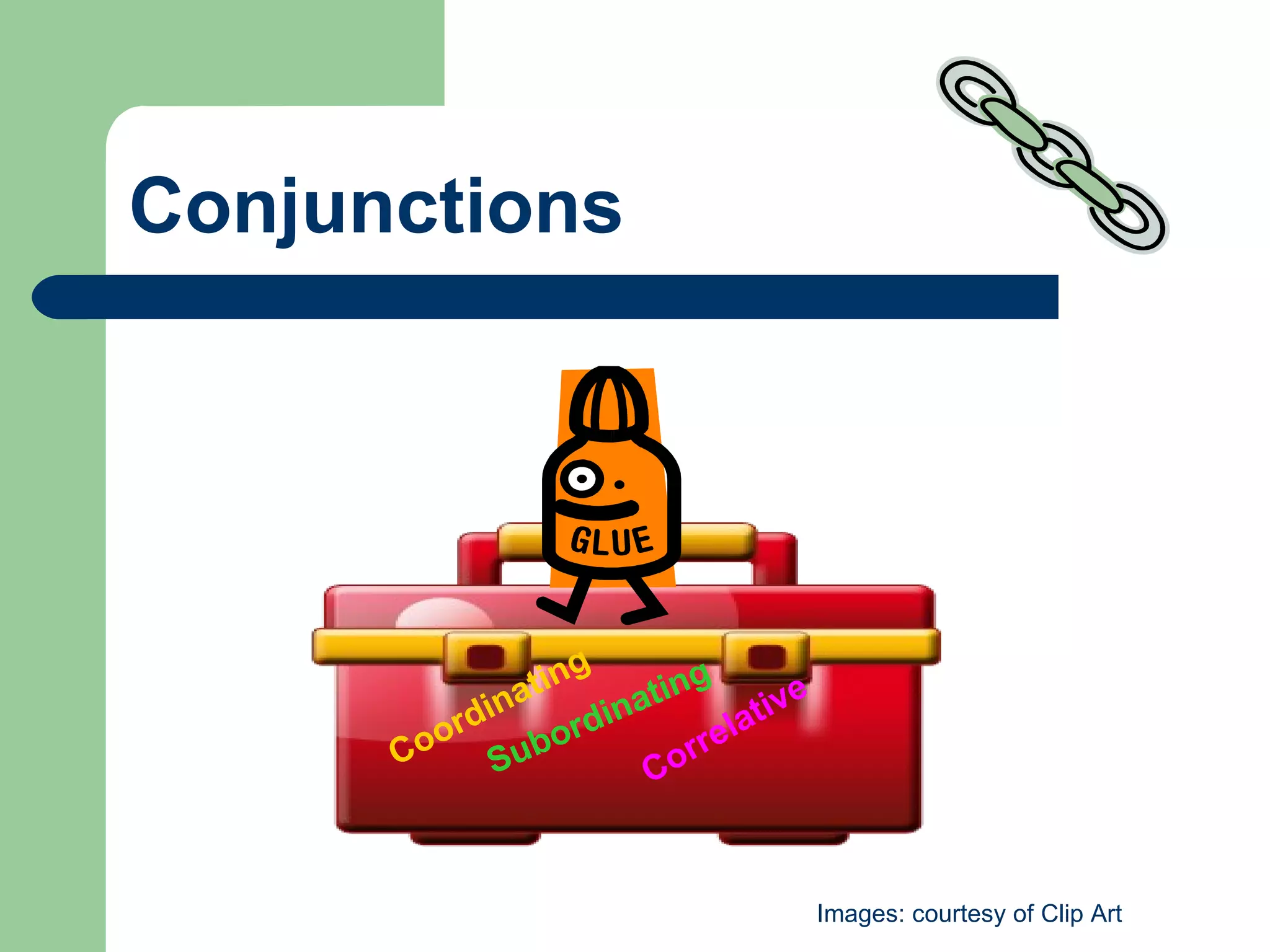 English Grammar: Parts of speech (conjunctions) | PPT