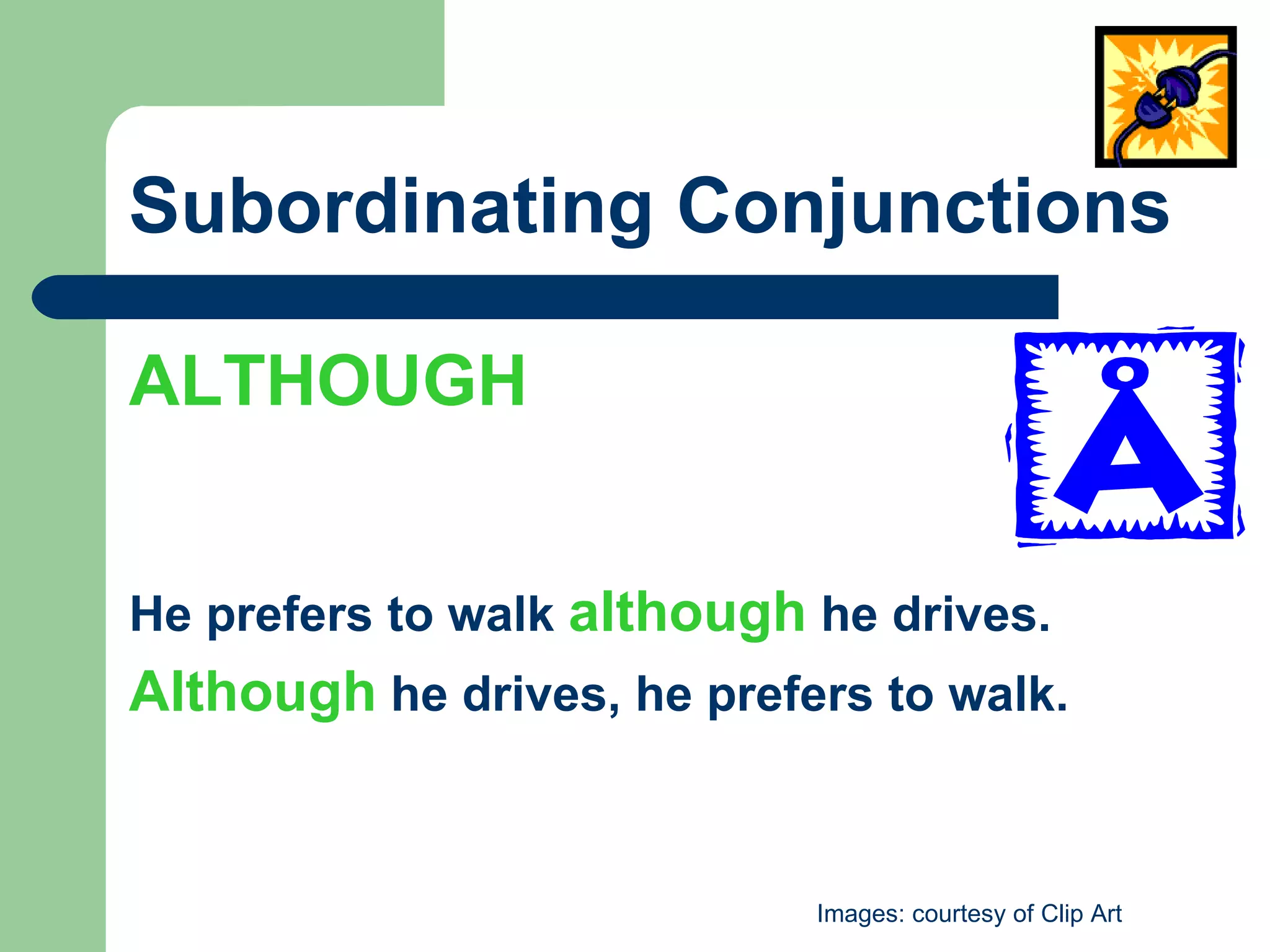 English Grammar: Parts of speech (conjunctions) | PPT