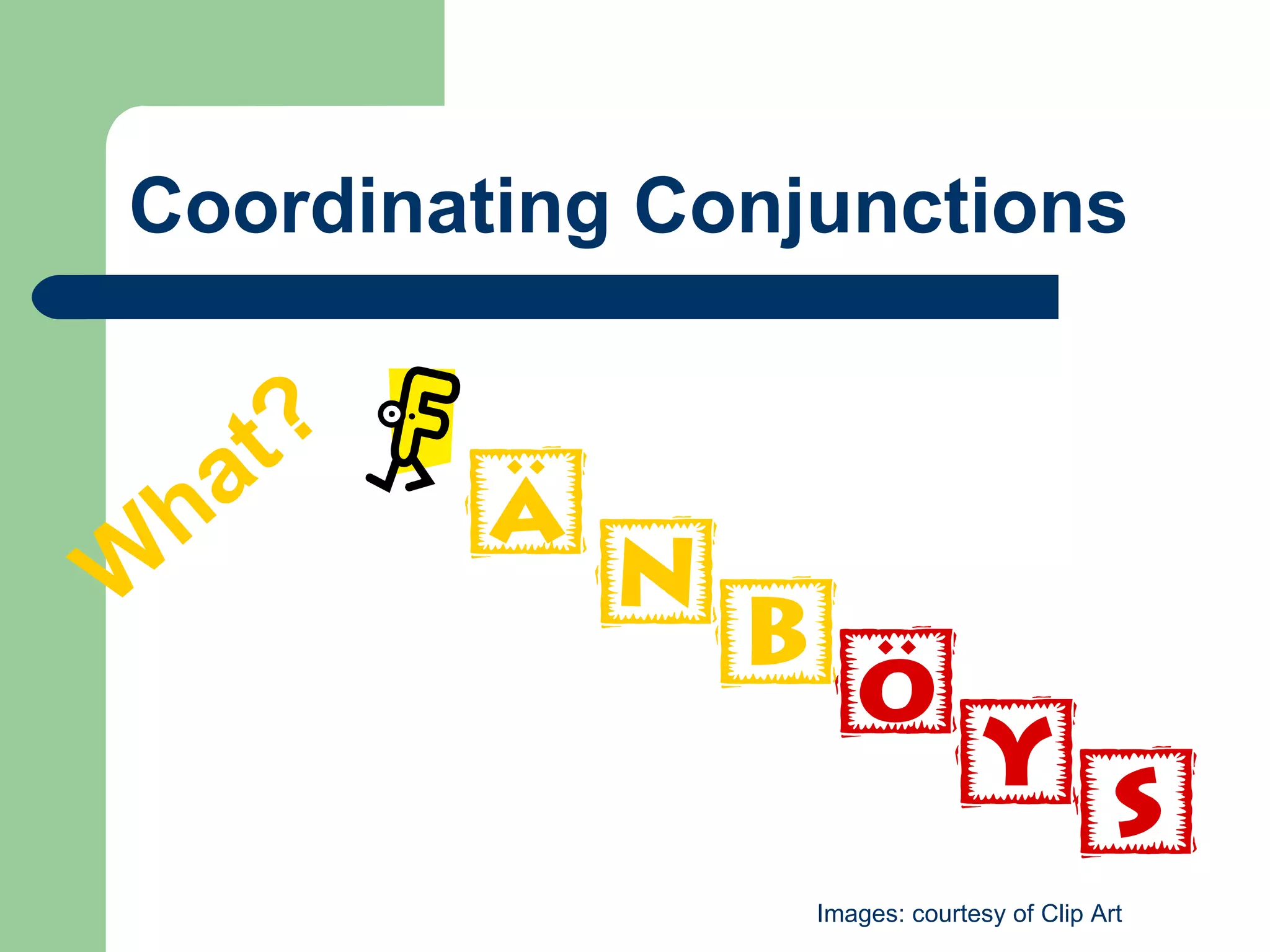 English Grammar: Parts of speech (conjunctions) | PPT