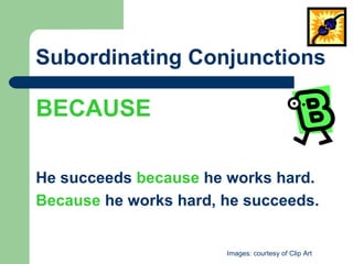 English Grammar: Parts of speech (conjunctions) | PPT