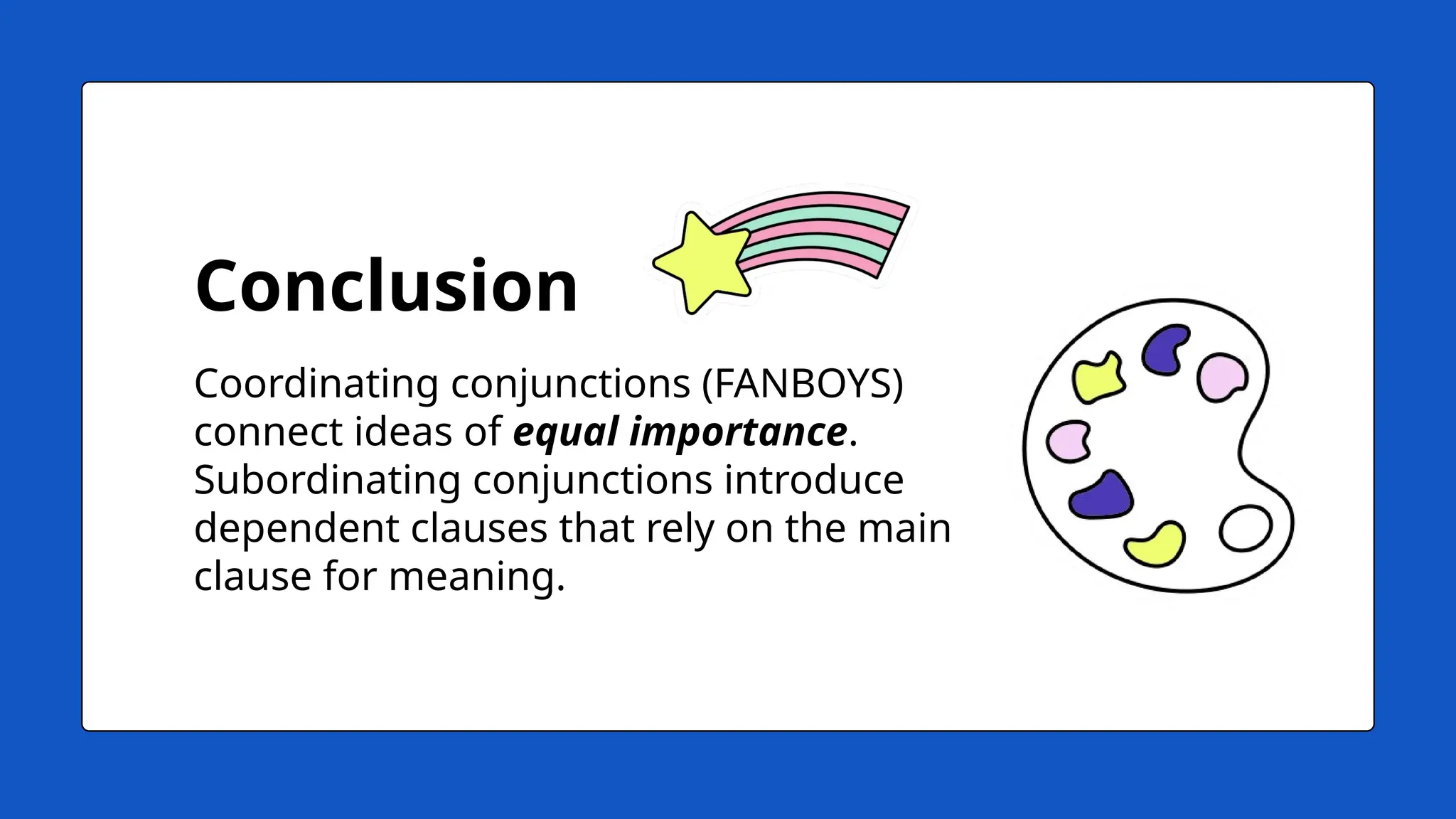 Parts of Speech Conjunctions Presentation Colorful in Cute Style.pptx
