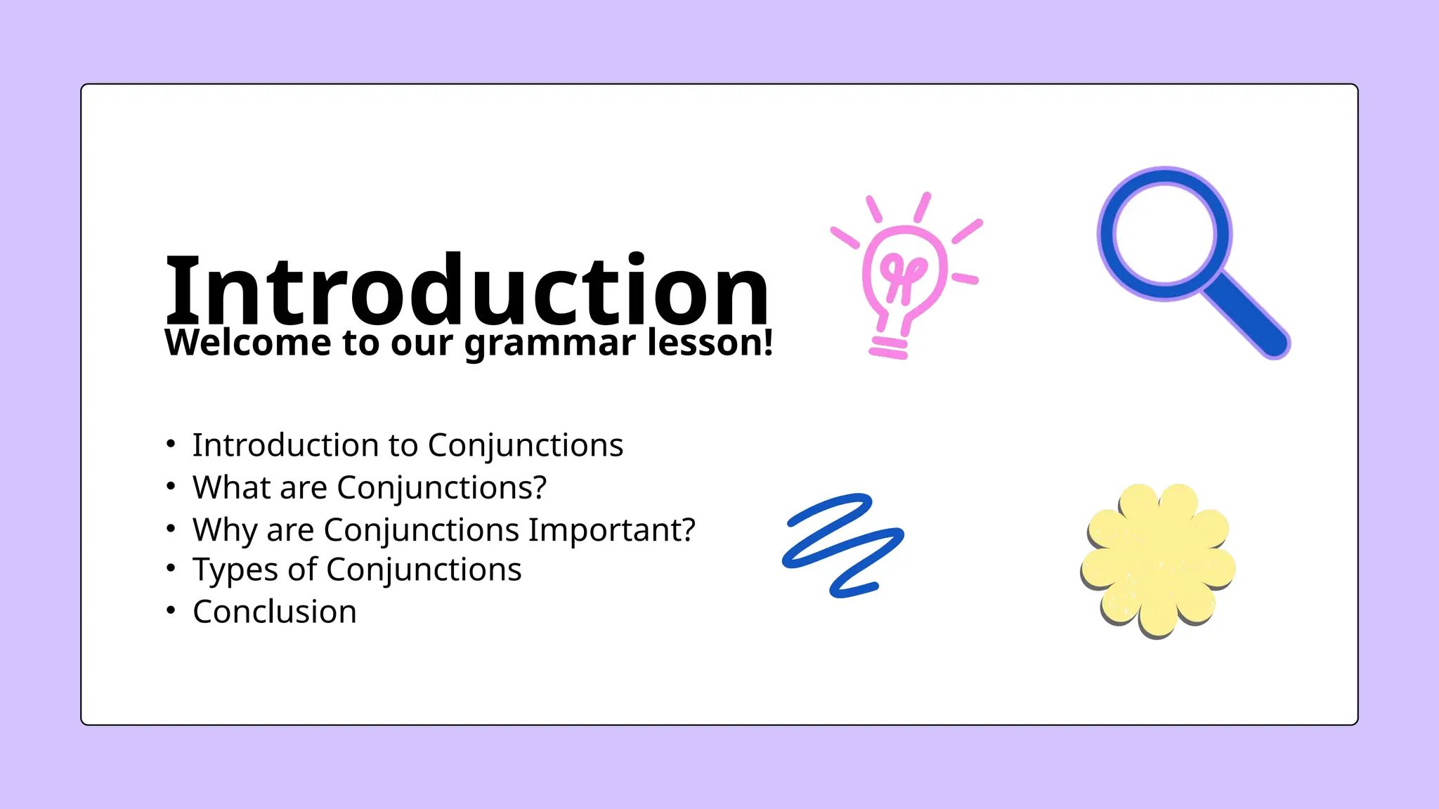 Parts of Speech Conjunctions Presentation Colorful in Cute Style.pptx