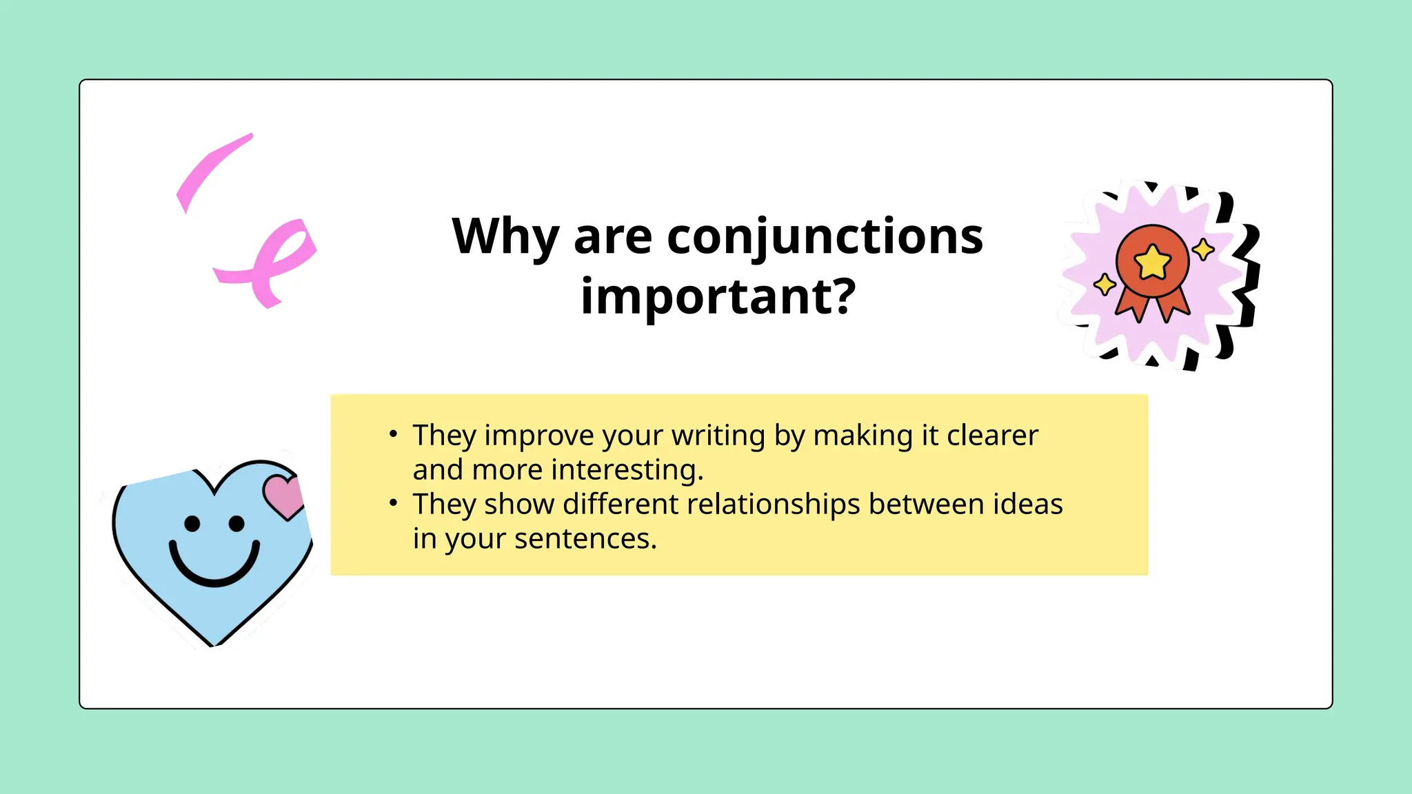 Parts of Speech Conjunctions Presentation Colorful in Cute Style.pptx