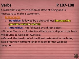 Nouns, Verbs, Adjectives, Articles | PPTX | Internet for Beginners ...