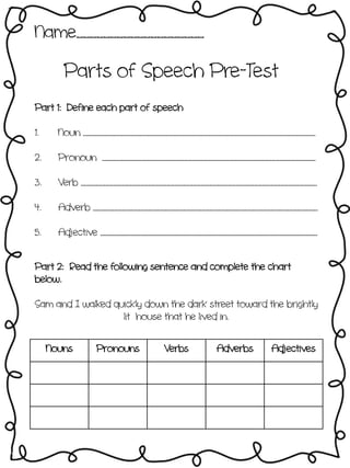 Partsof speechfreebie | PDF