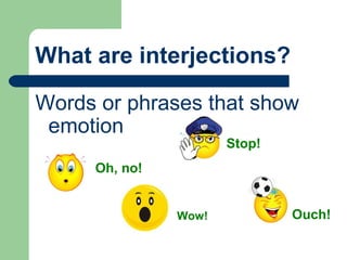 Parts of speech (Interjections) | PPT