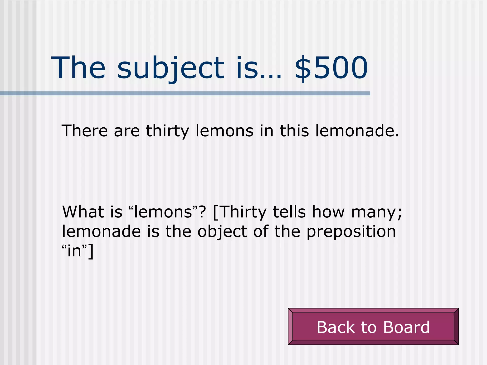 Parts of speech jeopardy | PPT