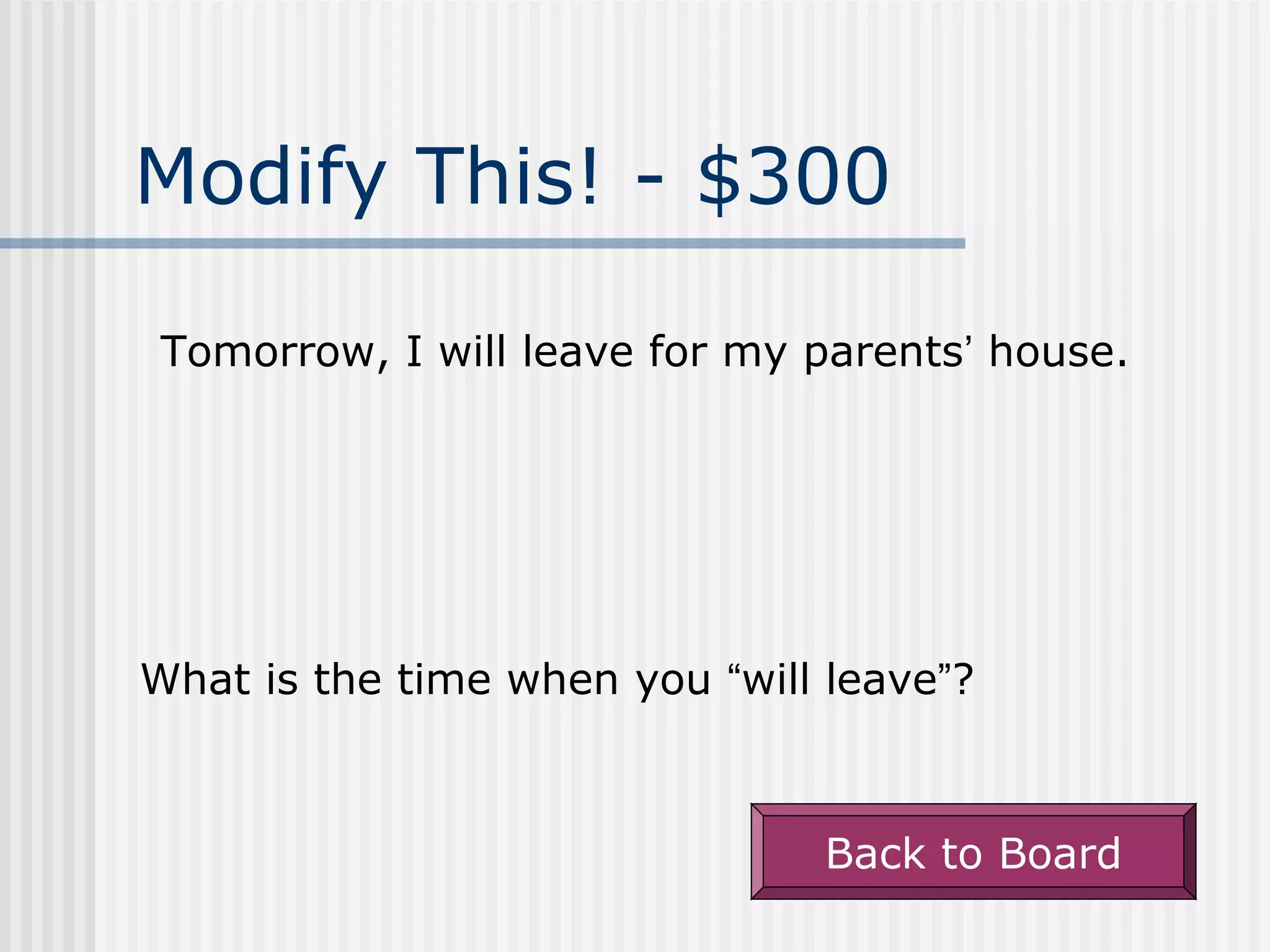 Parts of speech jeopardy | PPT