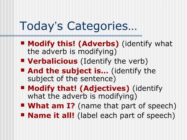 Parts of speech jeopardy | PPT
