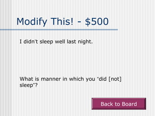 Parts of speech jeopardy | PPT