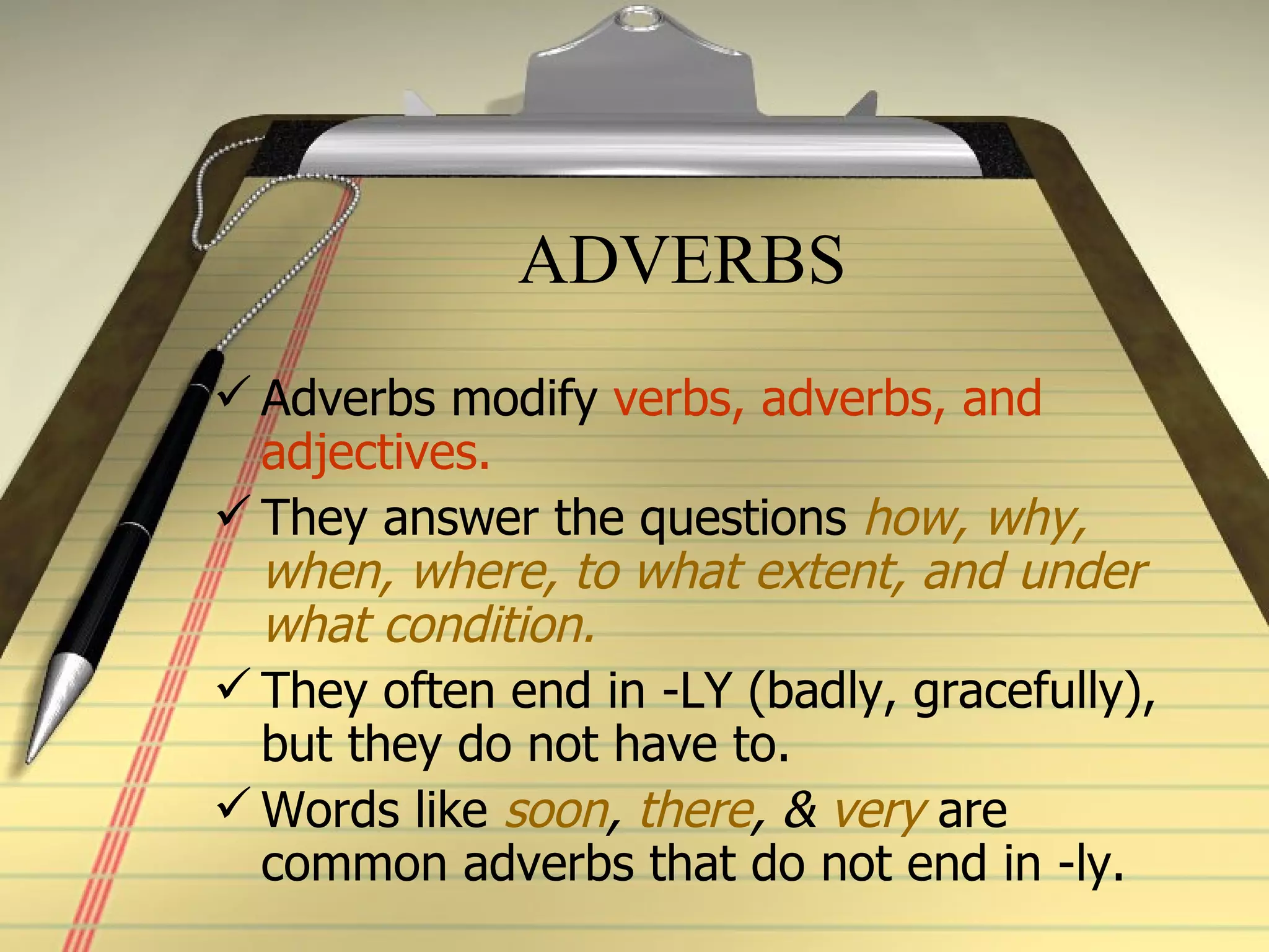 Parts of Speech Slideshow | PPT