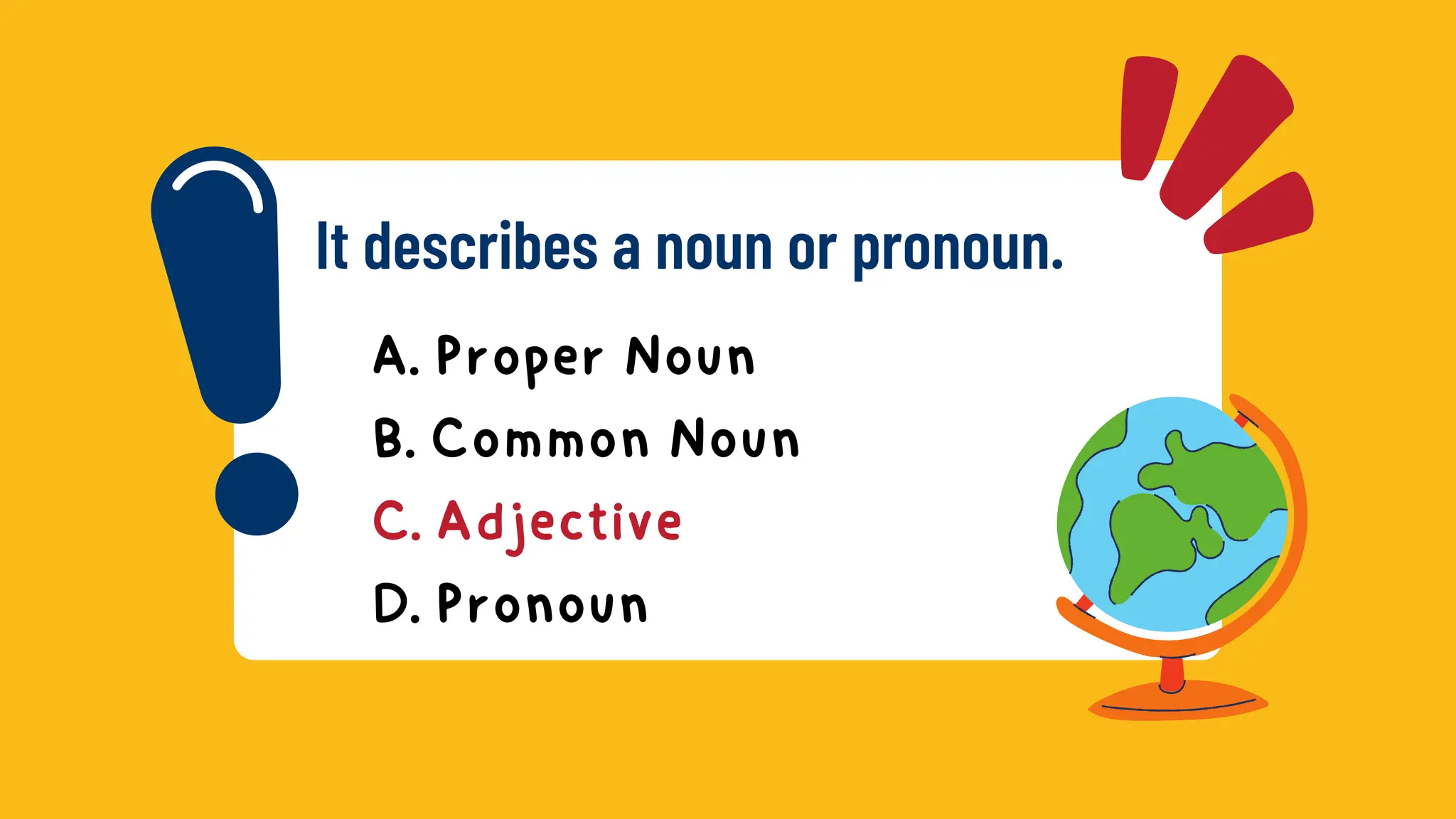 Parts of Speech (NOUN, PRONOUN, ADJECTIVE, VERB) | PDF
