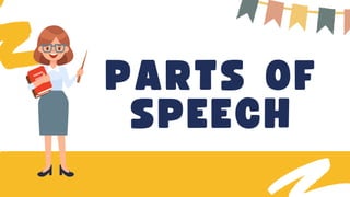 Parts of Speech (NOUN, PRONOUN, ADJECTIVE, VERB) | PPT