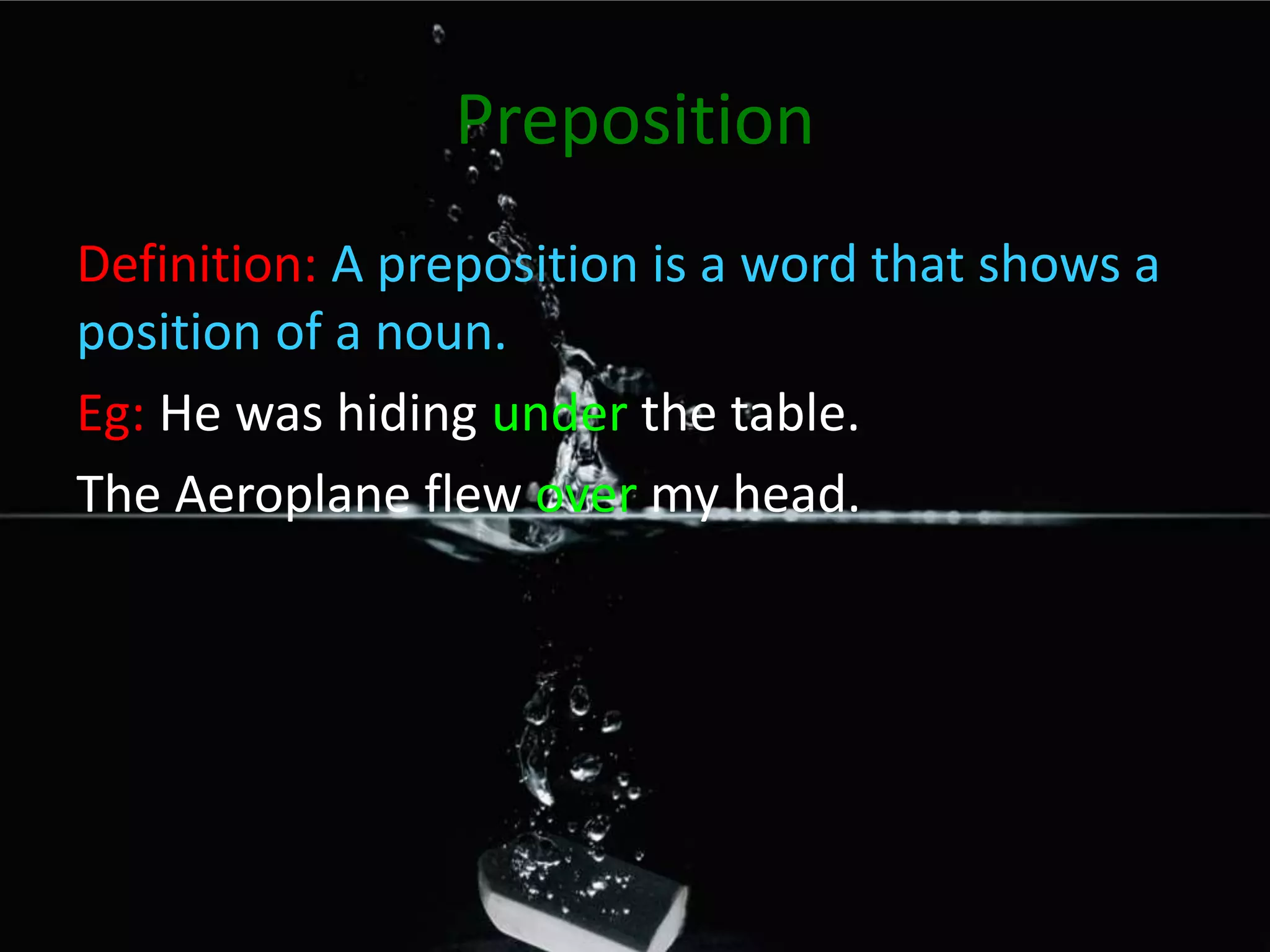 Parts of speech ppt | PPTX