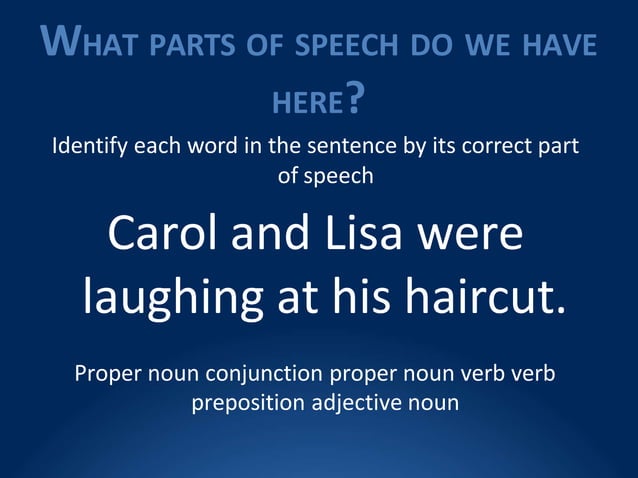 Parts of Speech PowerPoint presentations | PPTX