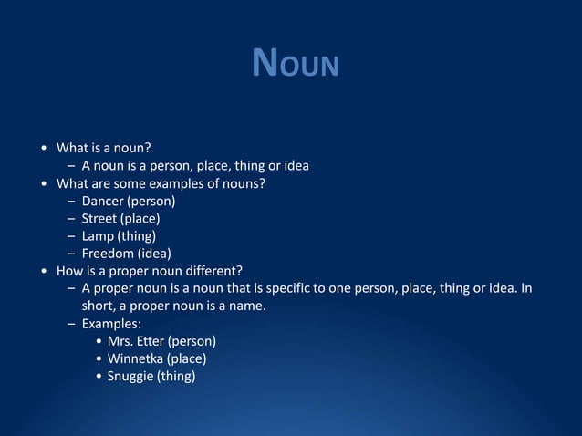 Parts of Speech PowerPoint presentations | PPTX