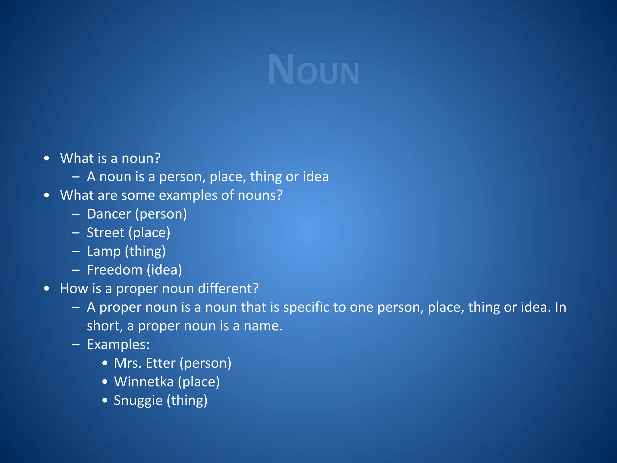 Parts of speech are categories that classify words based on their function in a sentence.Noun ...
